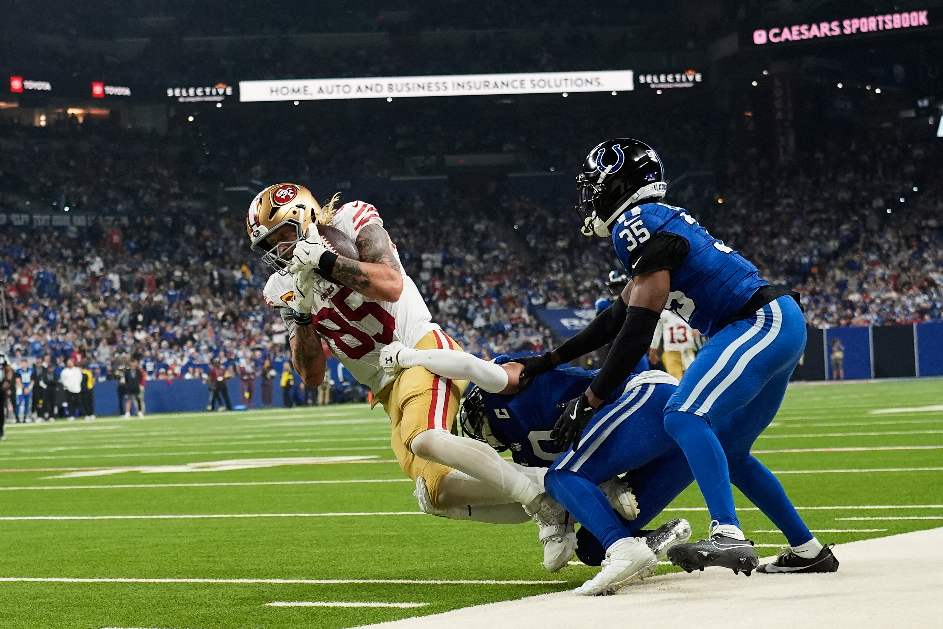George Kittle misses practice with ankle injury, status for Niners ...