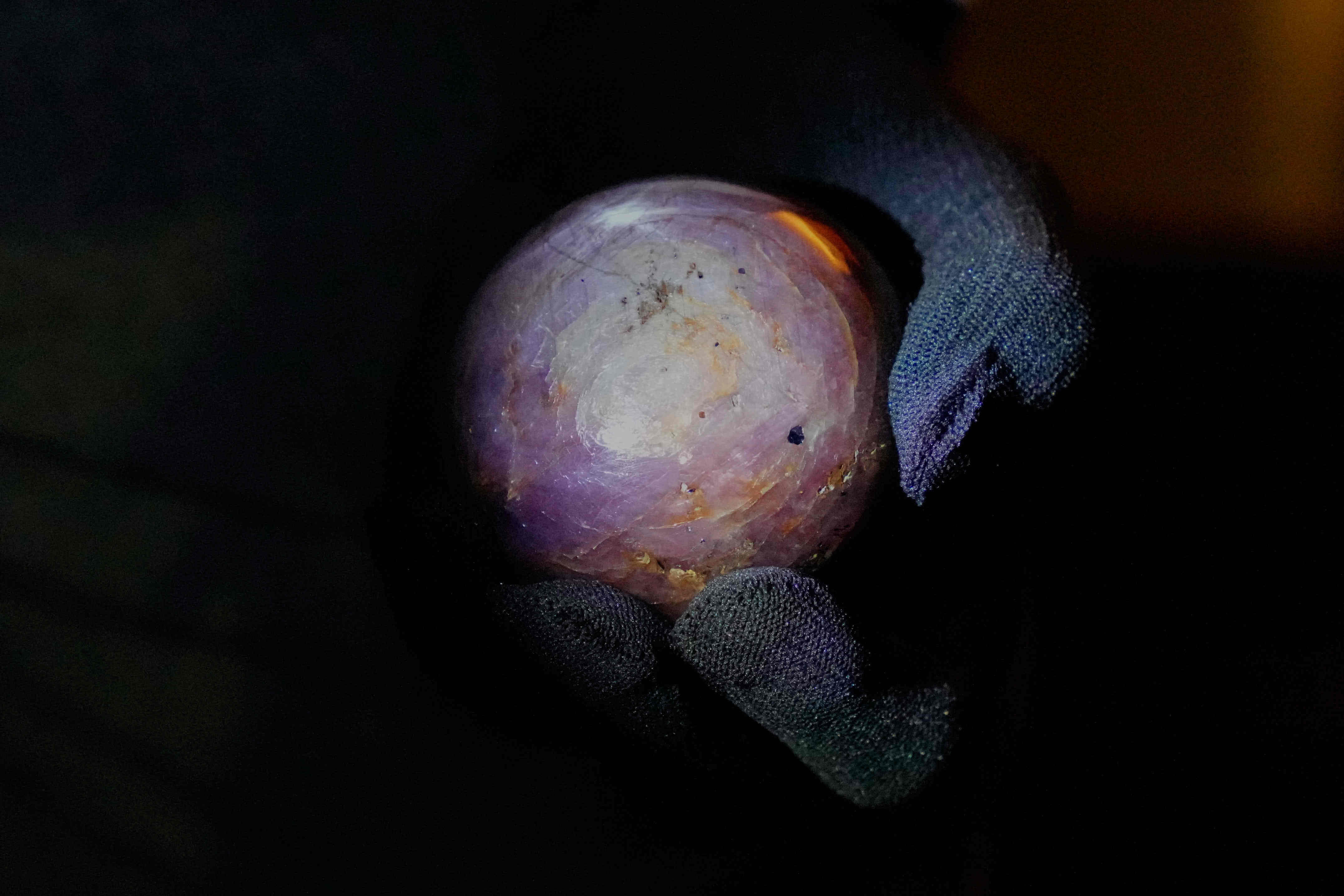 Sri Lanka unveils a rare purple star sapphire claimed to be the biggest ...