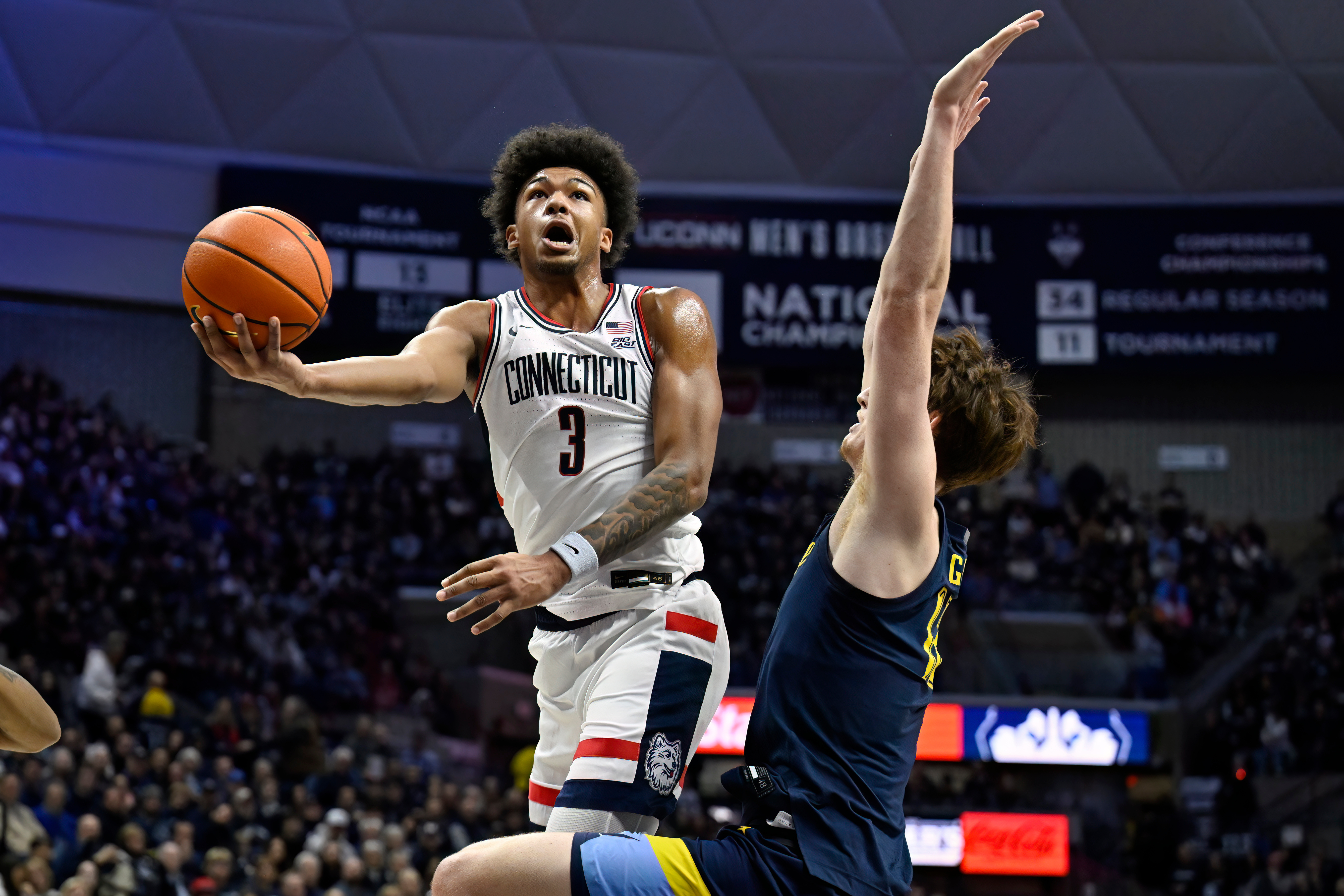 Ball, No. 4 UConn push winning streak to 10 games with 73-57 win over ...