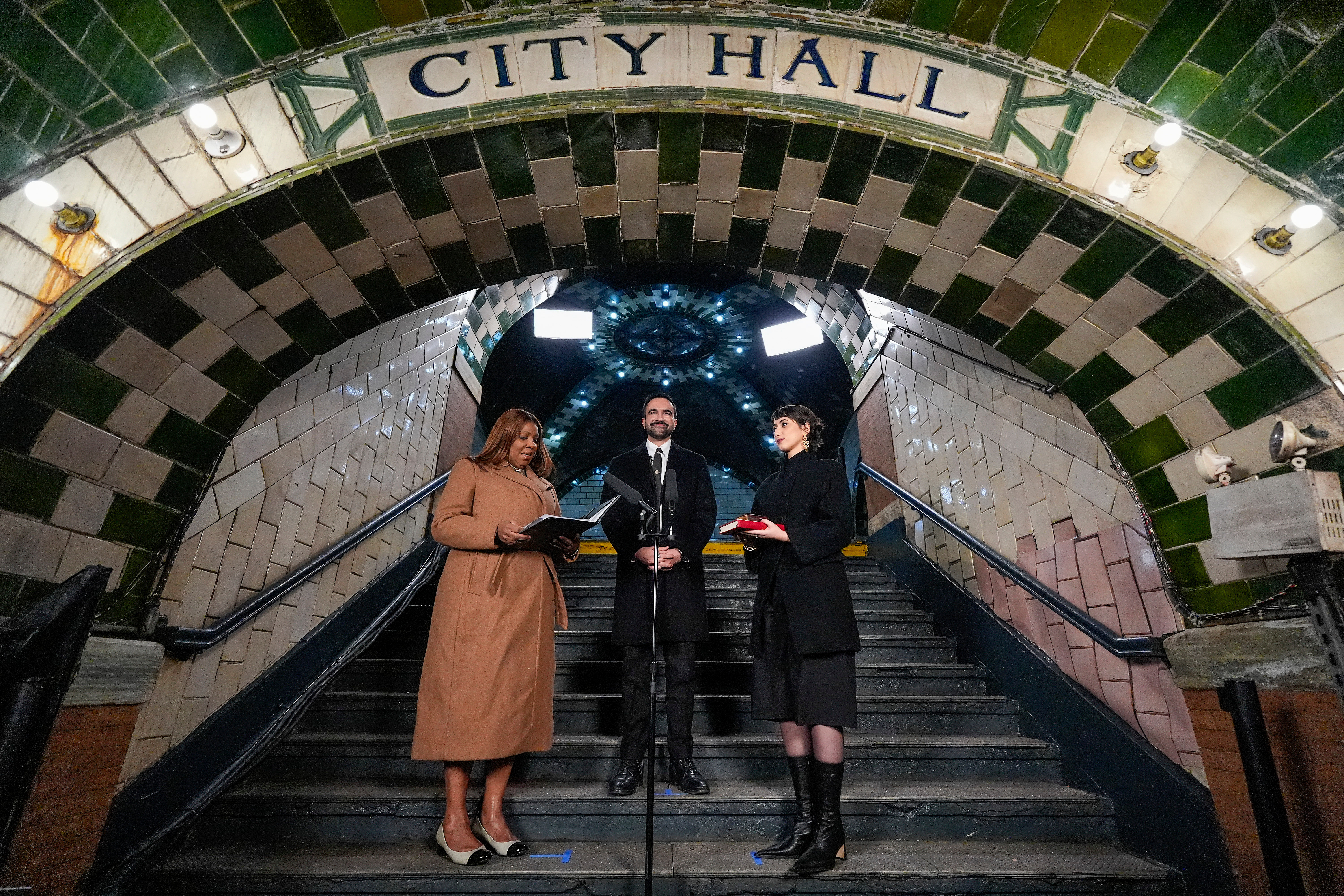 Zohran Mamdani sworn in as New York City mayor at historic subway ...