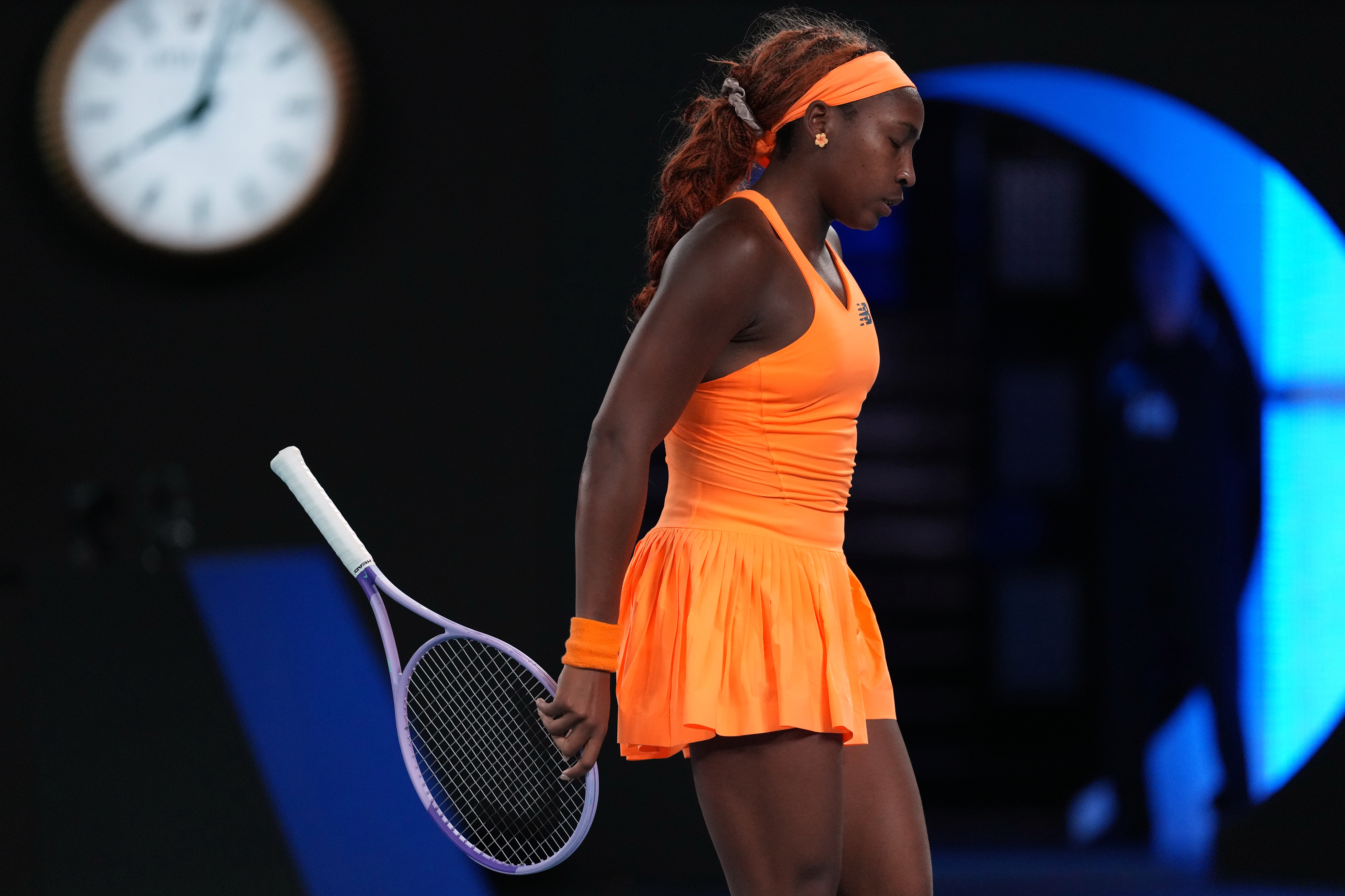 'Emotional' Coco Gauff smashes racket in frustration after Australian ...