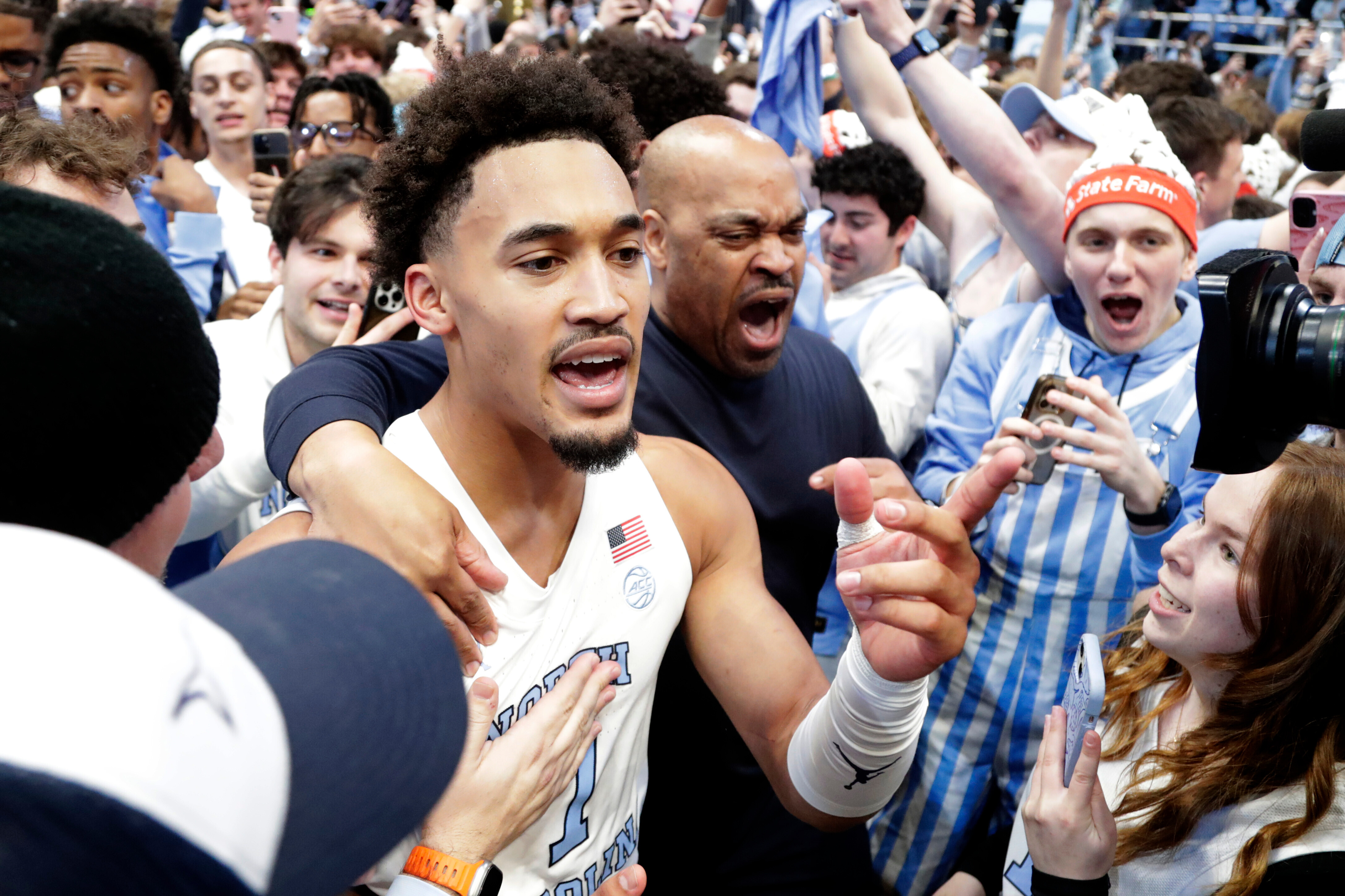 Seth Trimble stuck with UNC. The reward was a huge shot to shock Duke ...
