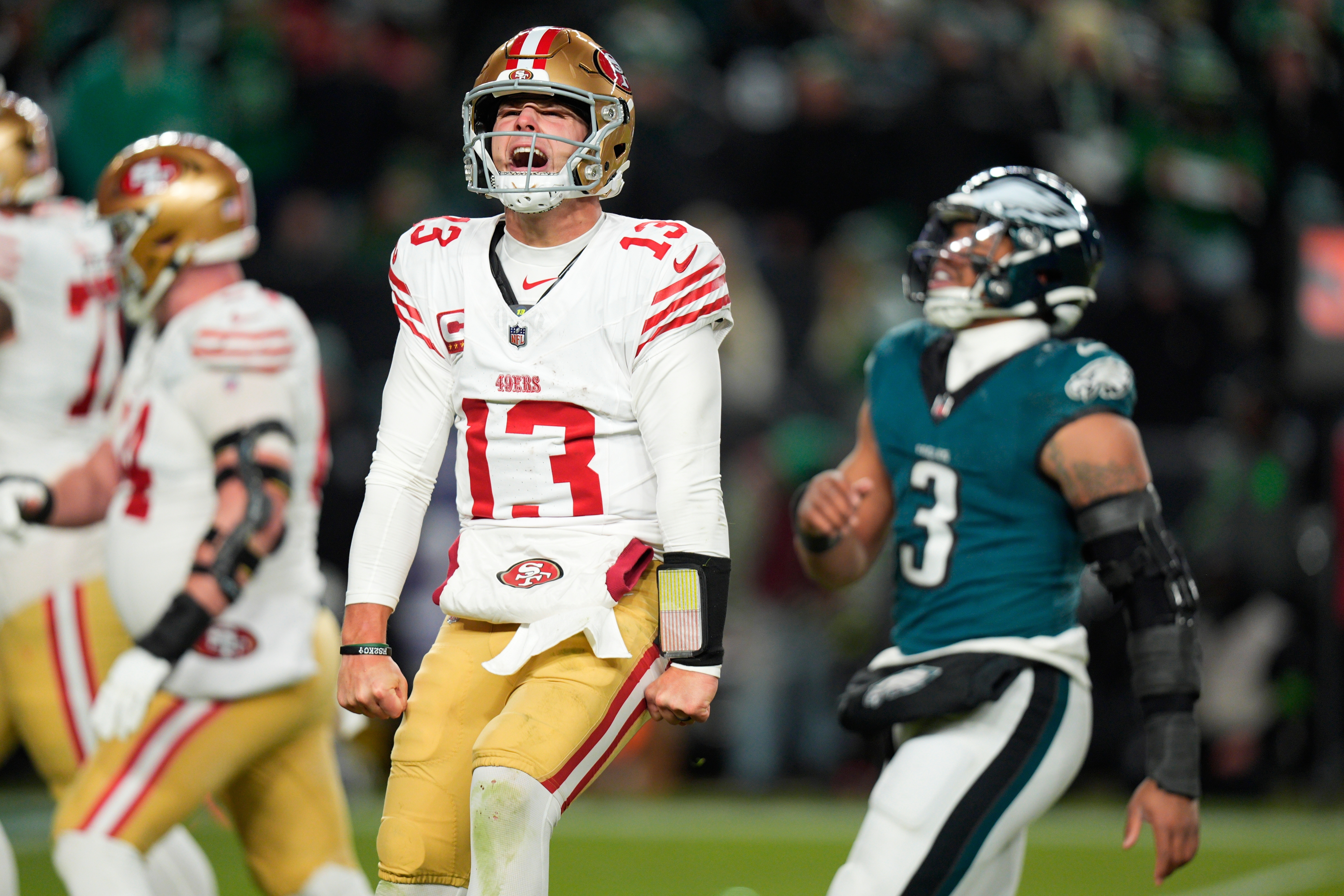 Purdy, 49ers eliminate defending Super Bowl champion Eagles with 23-19 ...