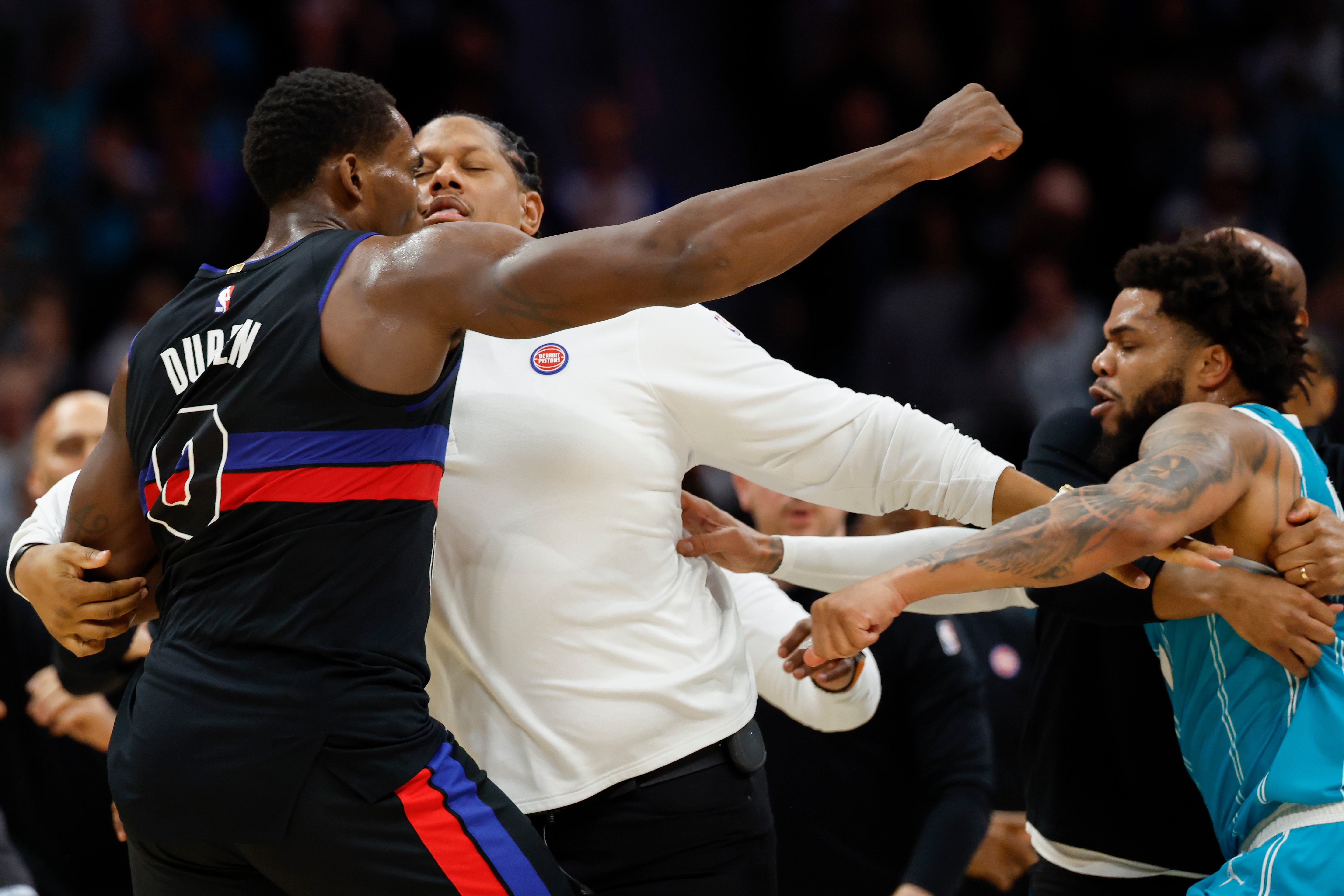 Fight between Pistons and Hornets results in four players being ejected ...