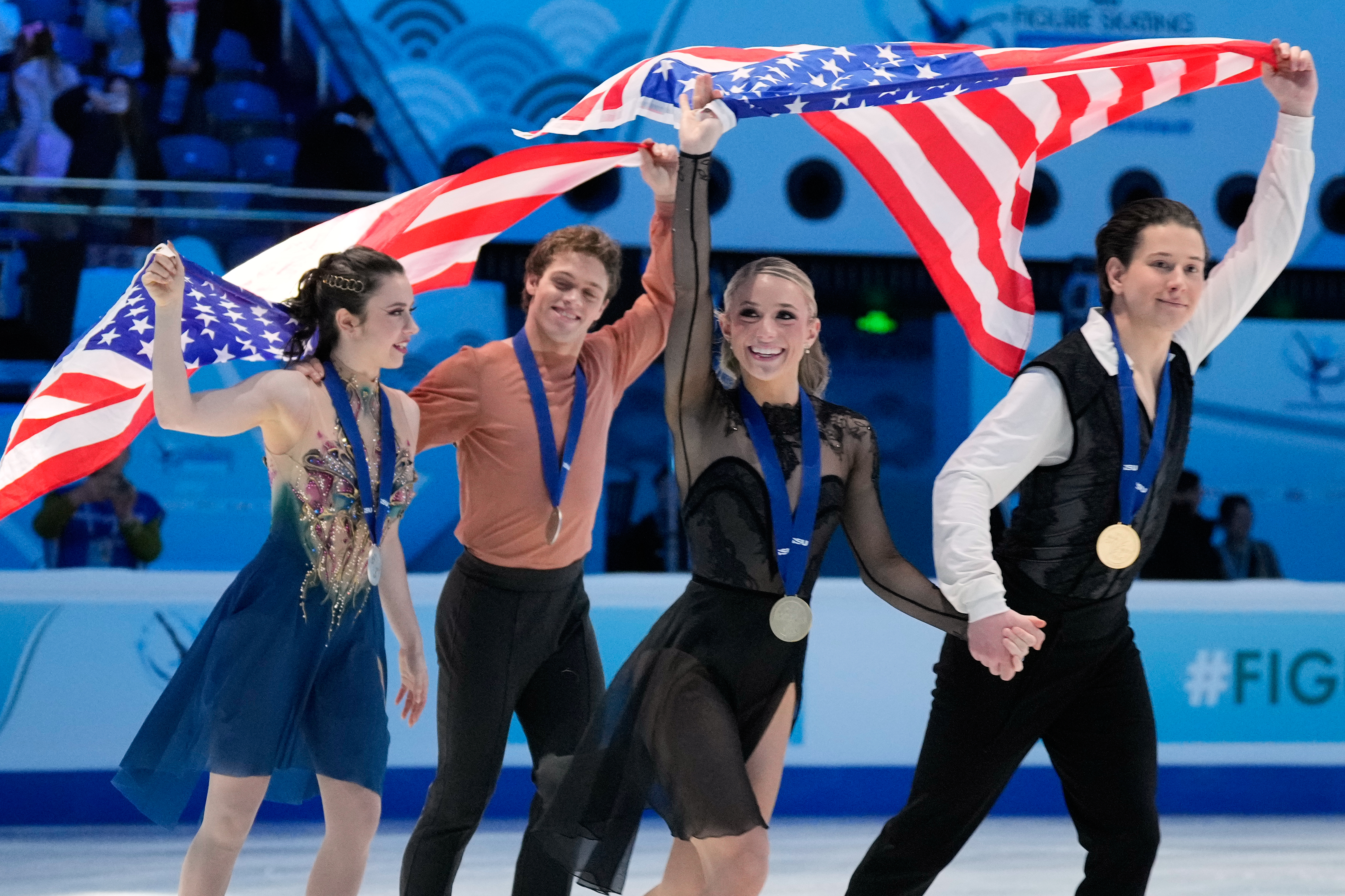 Olympic skaters Zingas and Kolesnik lead US ice dance sweep at Four ...