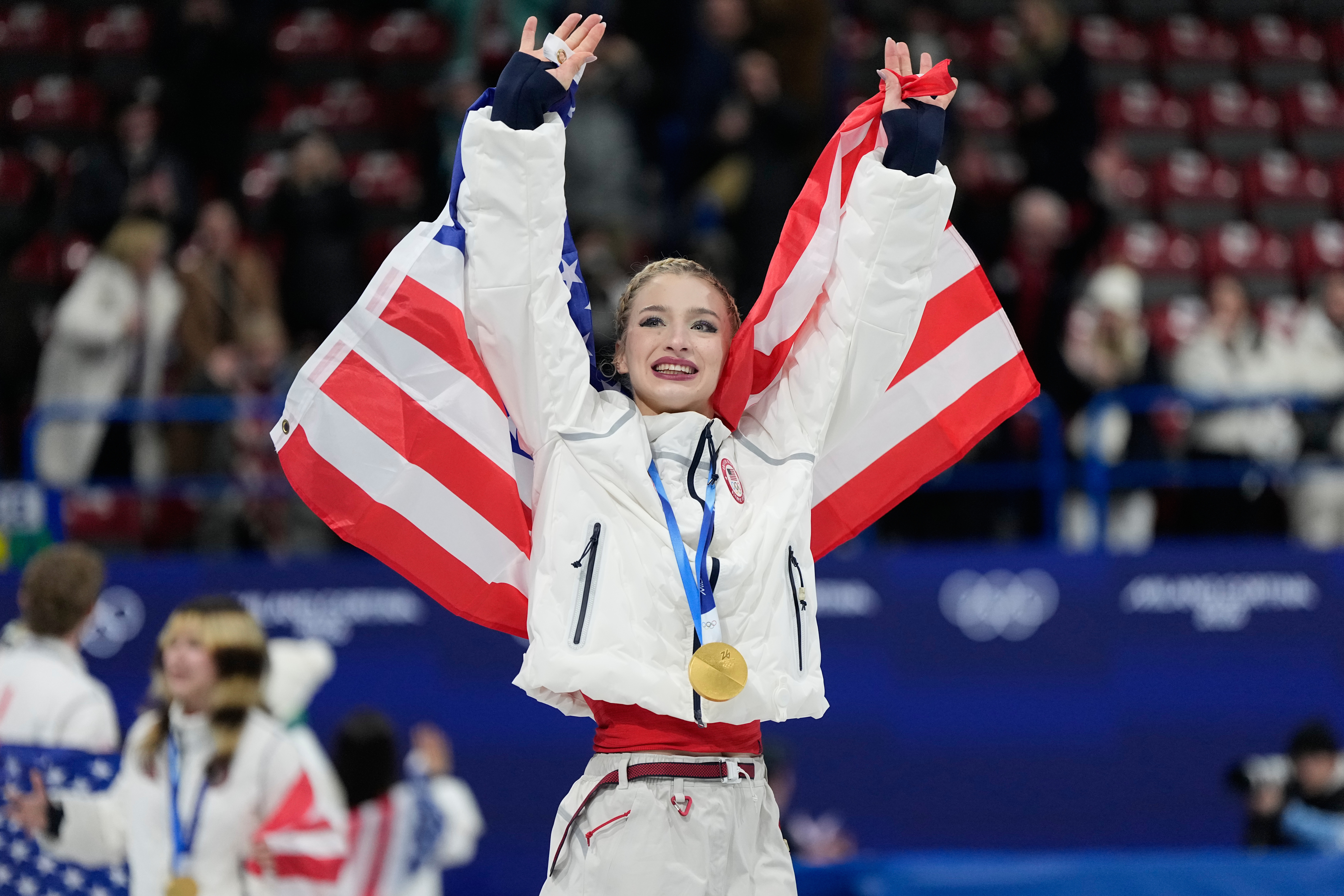 US figure skater Amber Glenn faces backlash over politics, copyright ...