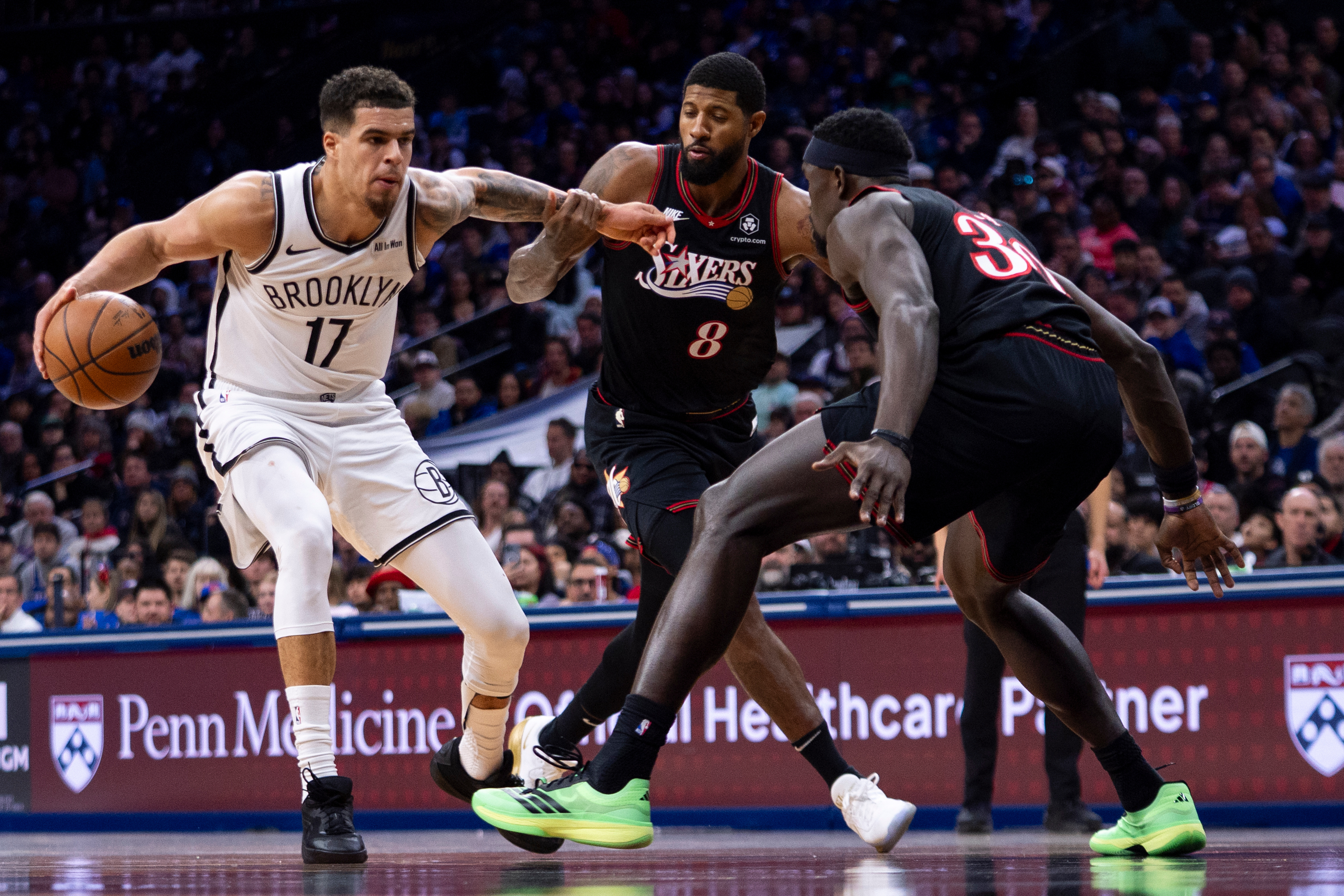 Porter scores 28 points, Nets beat 76ers 114-106 for third win in four ...