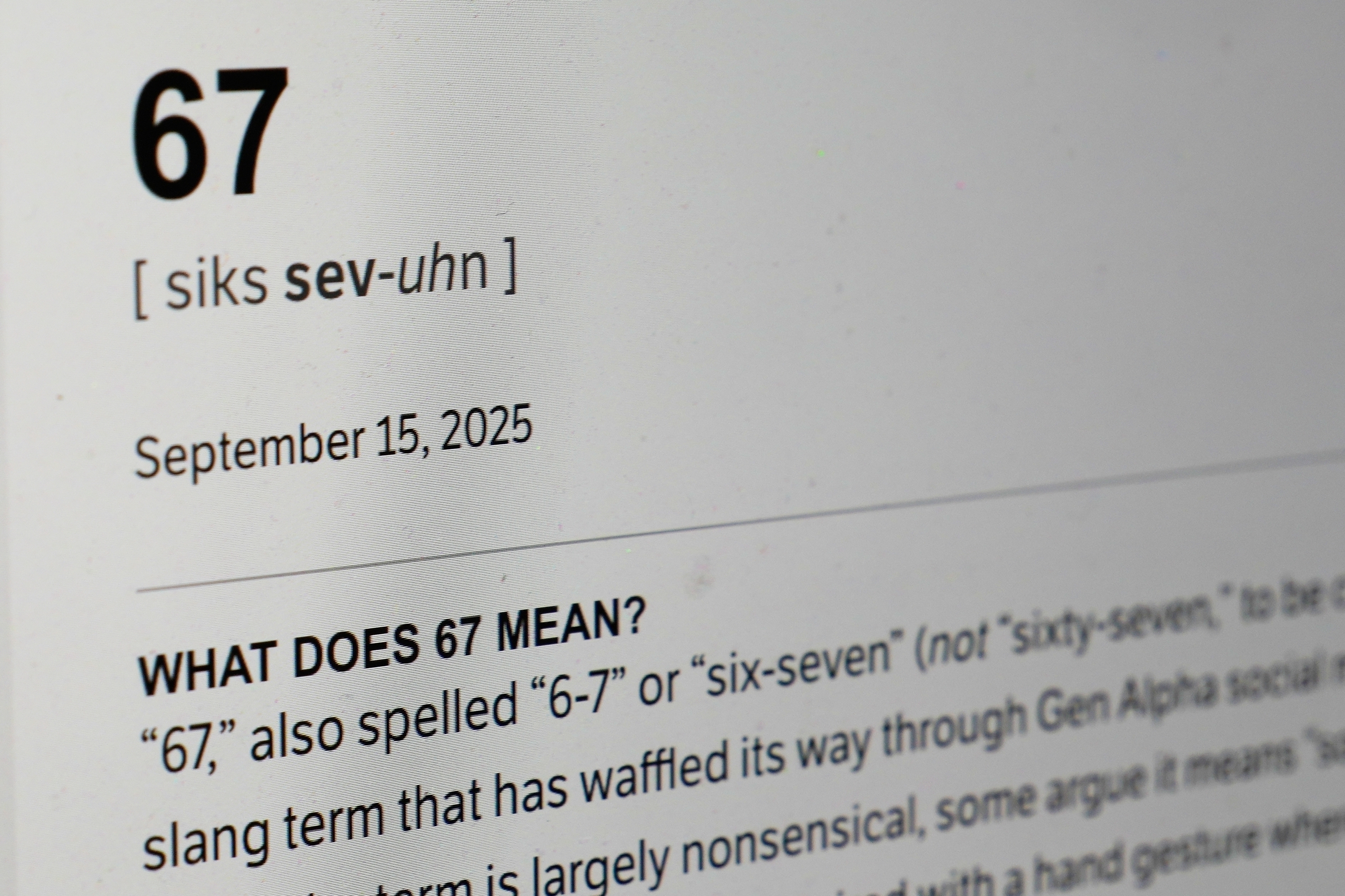 Viral '6-7' tops 2025 list of overused words and phrases | wtol.com