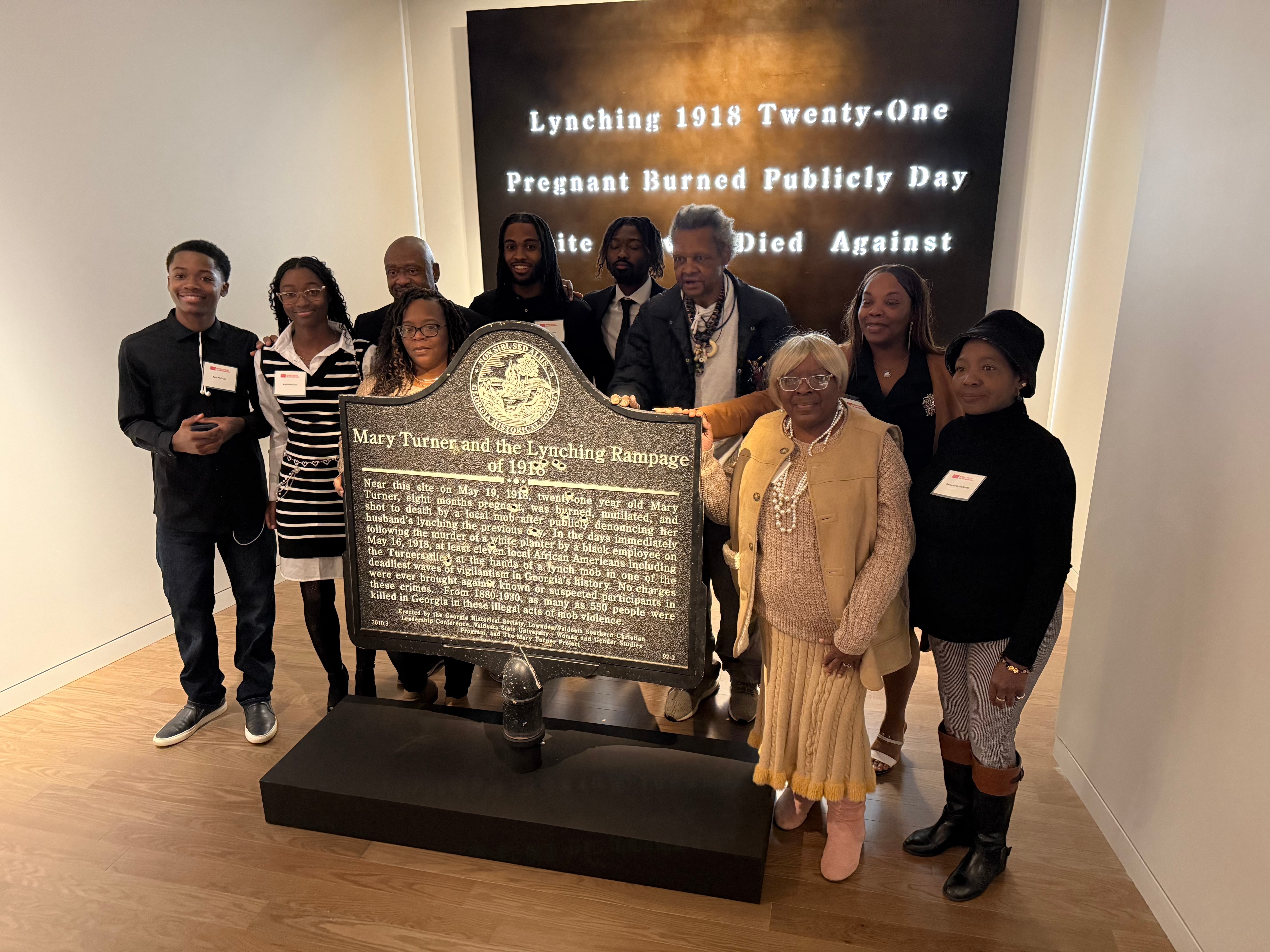 Bullet-pocked marker memorializing 1918 lynching goes on display in ...