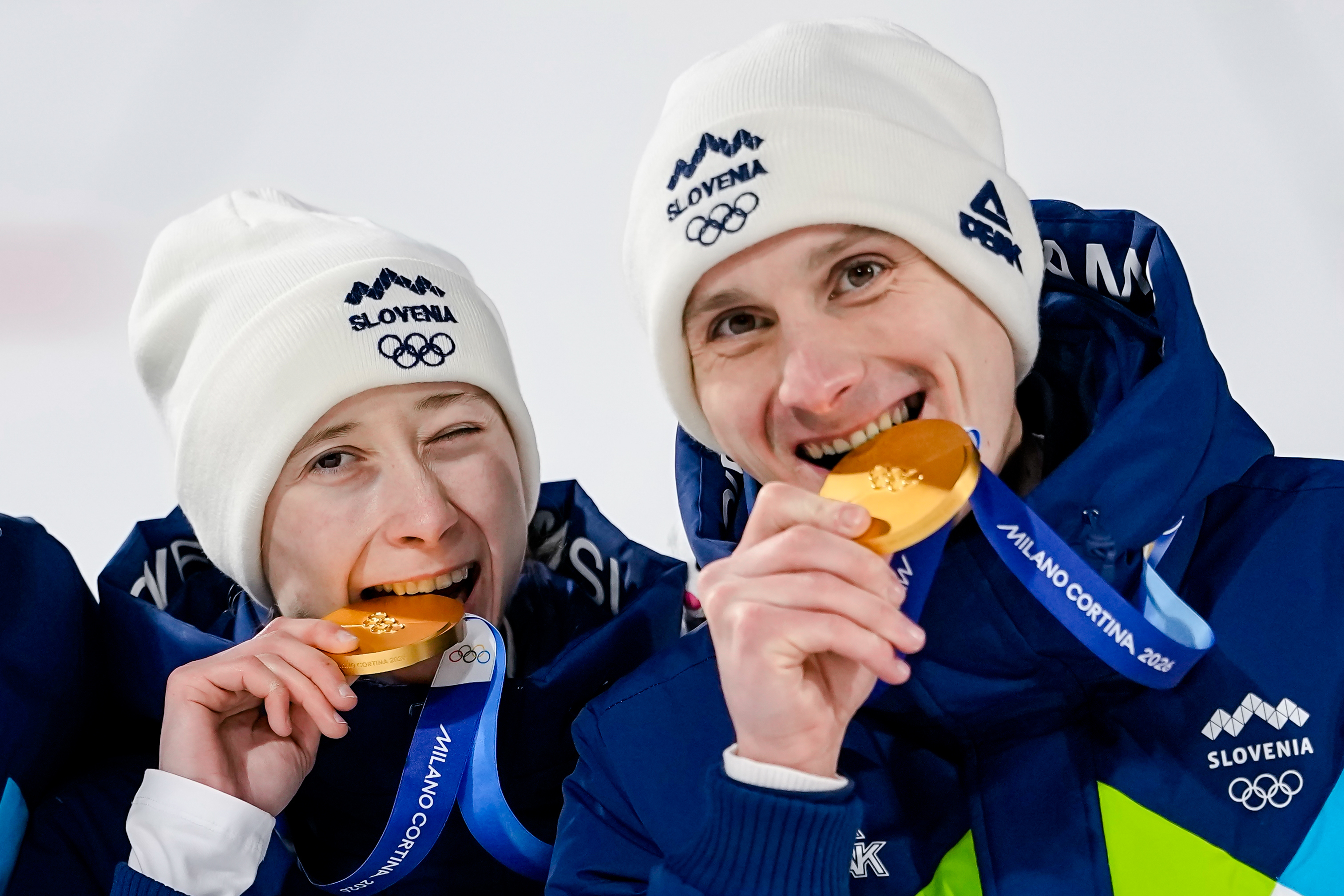 Slovenian siblings Domen and Nika Prevc win Olympic gold in ski jumping ...