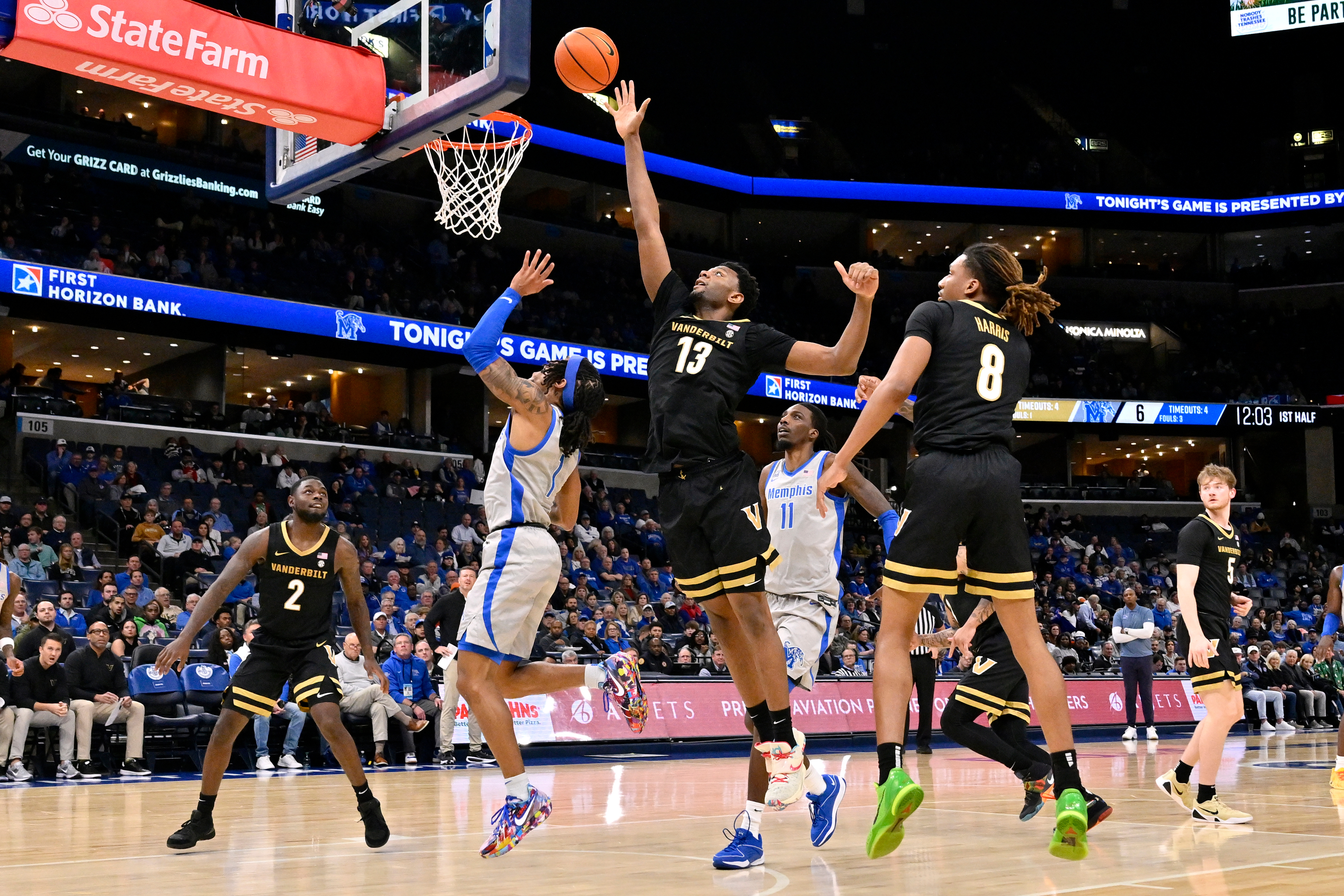 Duke Miles scores 22 points as No. 13 Vanderbilt beats Memphis 77-70 in ...