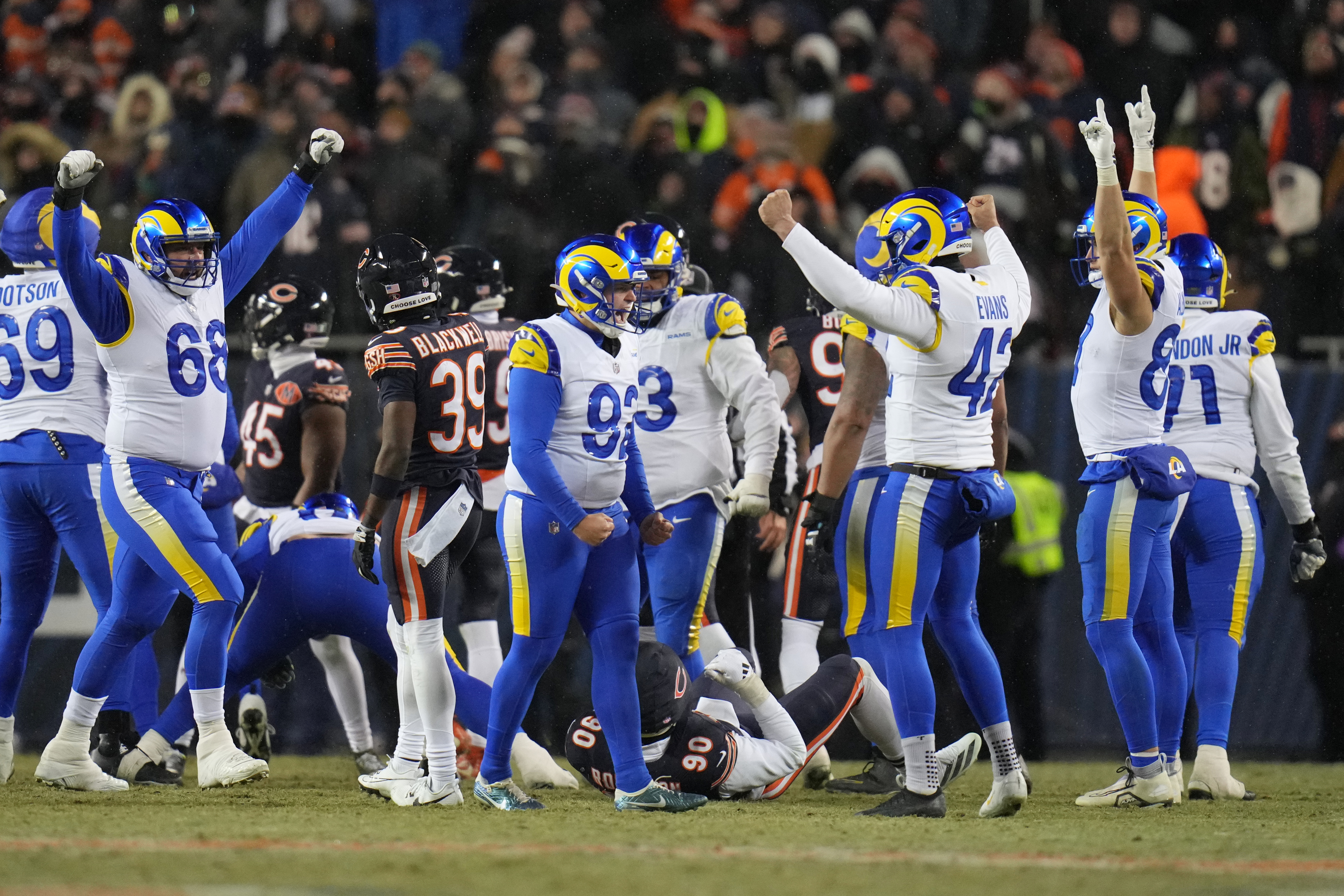 Rams shake off wild TD pass by Caleb Williams to force OT, beat Bears ...