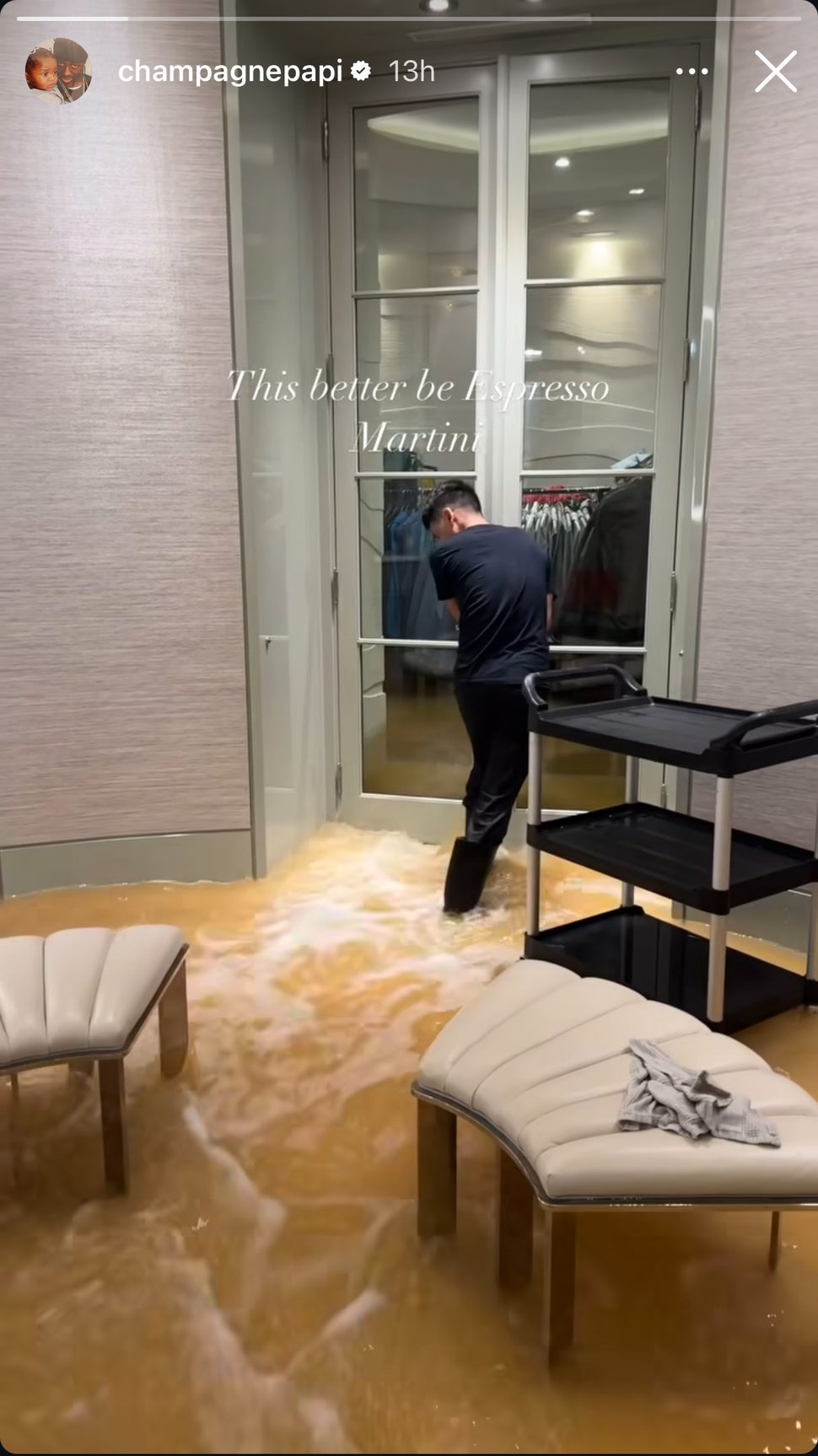 Drake's Home Is Flooded in Wild Video Amid Torrential Rain: 'Better Be ...